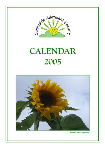 Sunnyside Calendars | Sunnyside Allotment Society